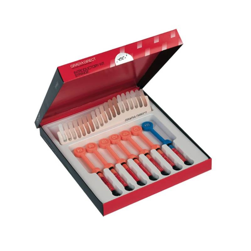 Gradia Direct Intro Kit, 7 stříkaček, expirace 25.12.2021 | Medplus.cz