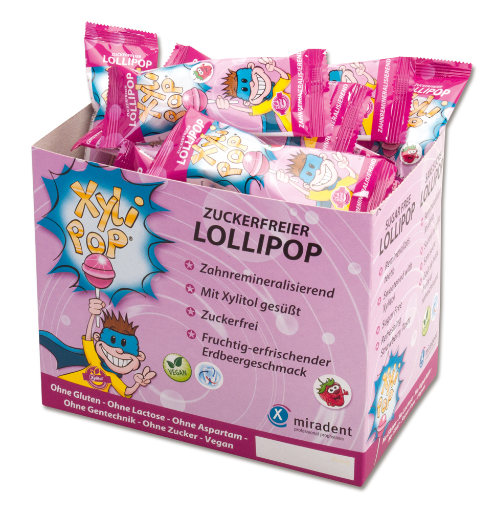 XyliPOP lízátka JAHODA 50 x 6 g | Medplus.cz